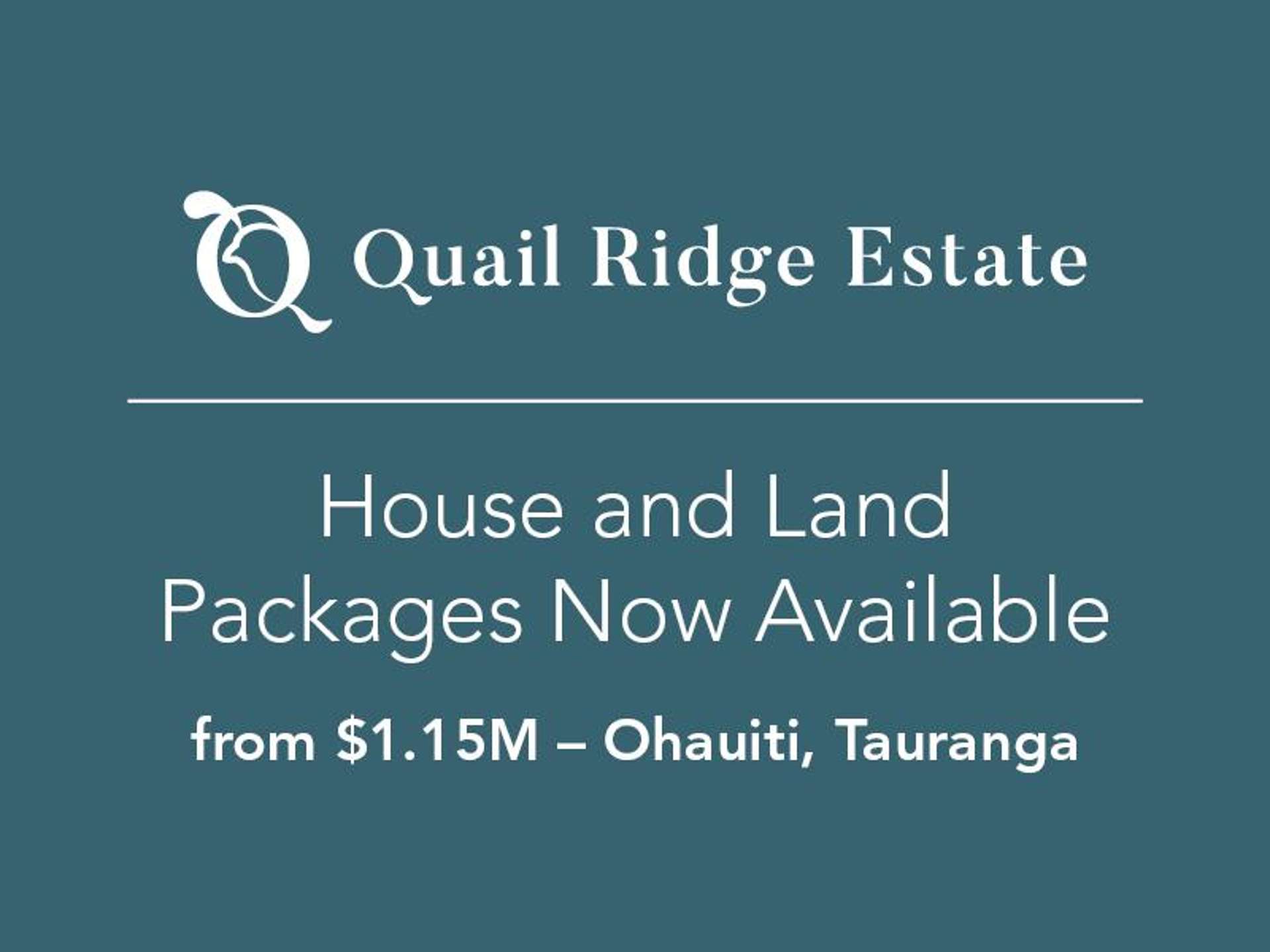 Stage 4B Quail Ridge Estate | Ohauiti | Tauranga | Houses for Sale ...