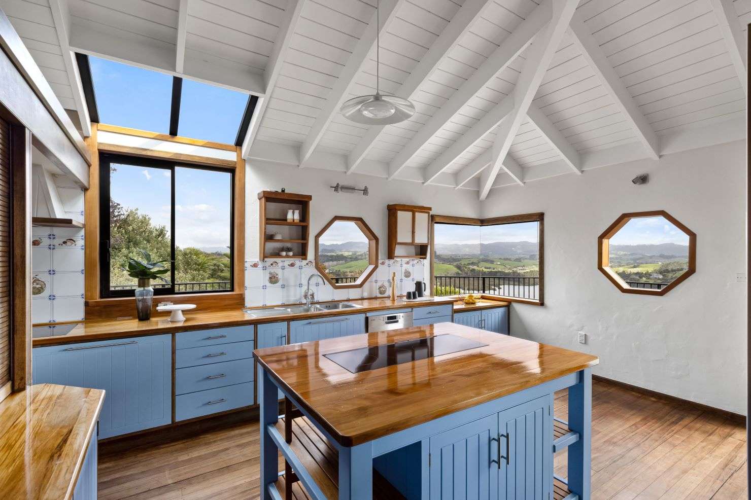 Hilltop home with nautical-theme kitchen commands ‘incredible views ...